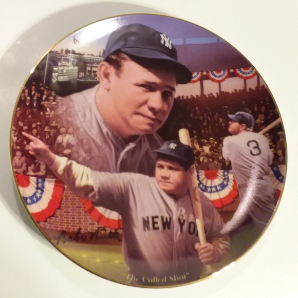 Art | Babe Ruth The Called Shot Legendary Home Runs Collector Plate ...
